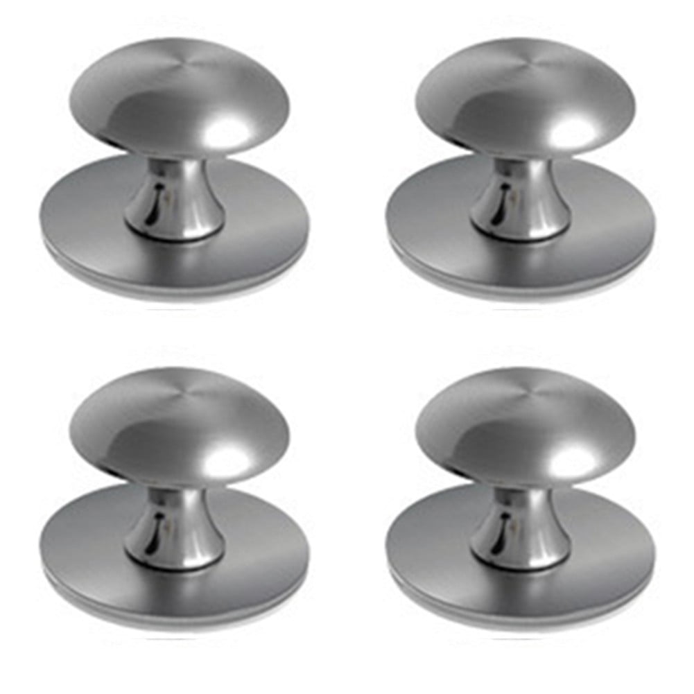 4 Pack Aluminum Self-Adhesive Knobs - and Convenient Handle Replacement(Doors & Door Hardware ...