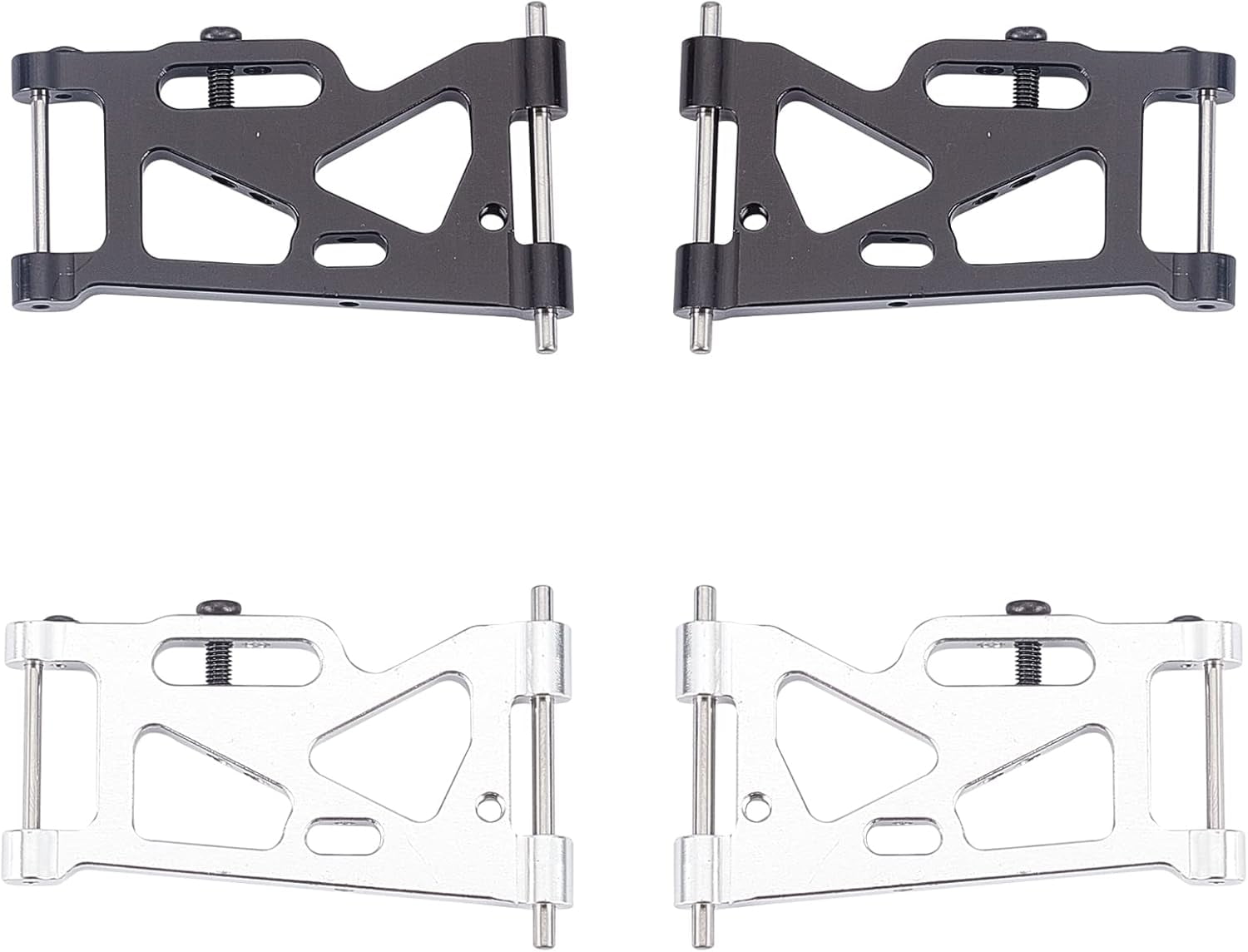 4 Pack Aluminum Suspension A-Arms Set Front/Rear Alloy Suspension Arms ...