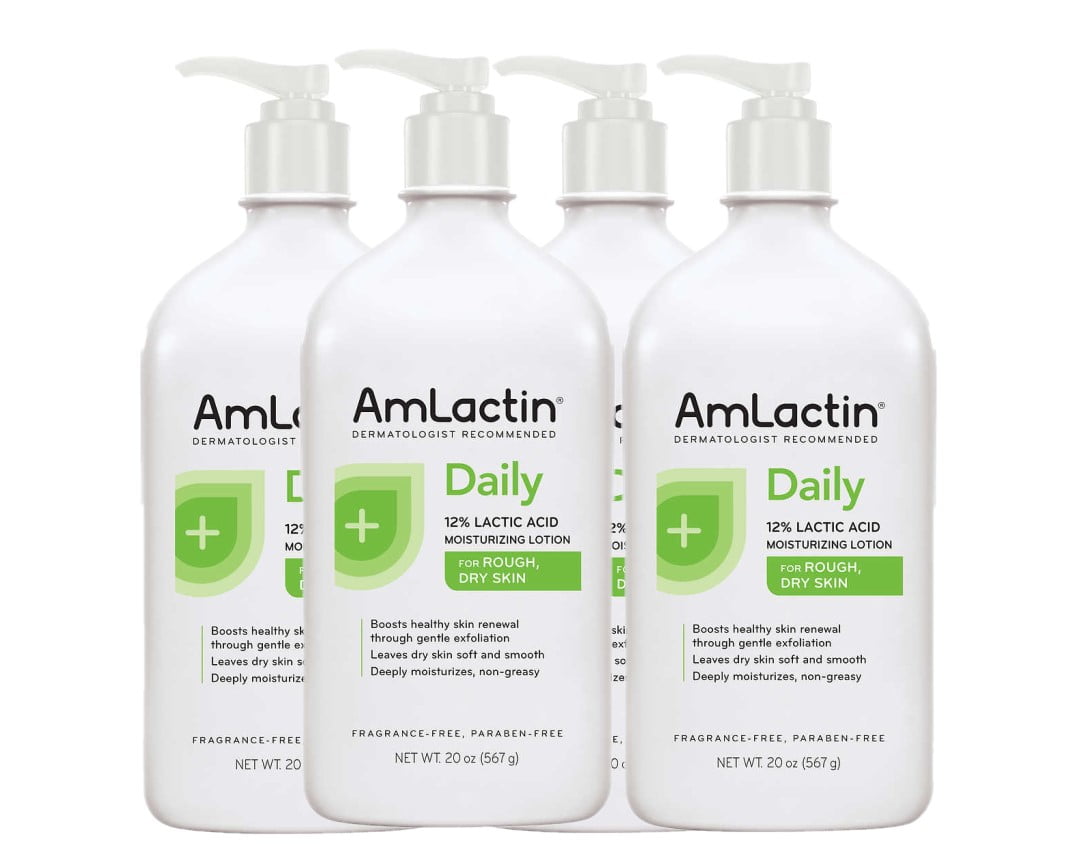 4 Pack | AmLactin Moisturizing Body Lotion, 20 Ounces - Walmart.com