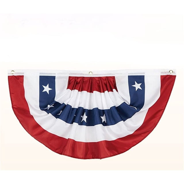 4 Pack American Pleated Fan Flag Bunting Flag Patriotic Stars Stripes ...