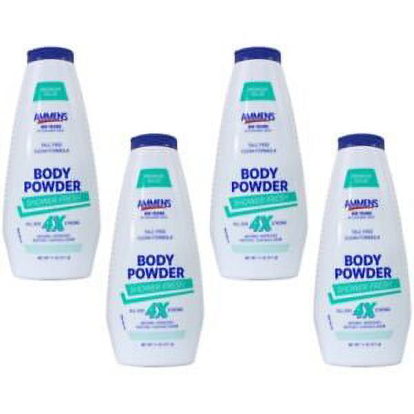 4 Pack Ammens Medicated Powder Shower Fresh 11Oz Each - Walmart.com