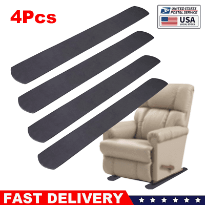 4 Pack Anti-Slip Furniture Rail Pads Rubber Recliner Chair Floor ...