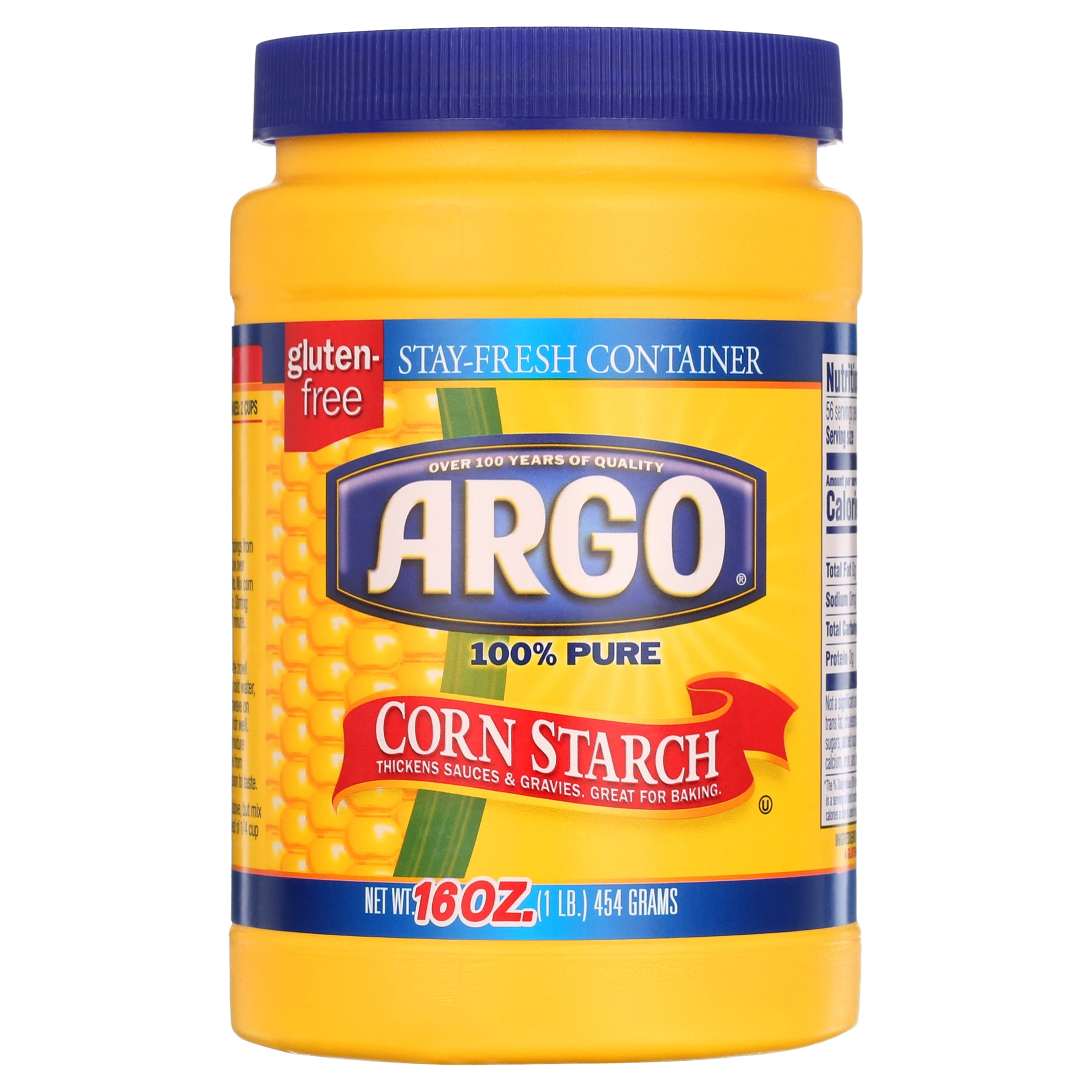 (4 Pack) Argo 100% Pure Corn Starch, 16 oz - Walmart.com