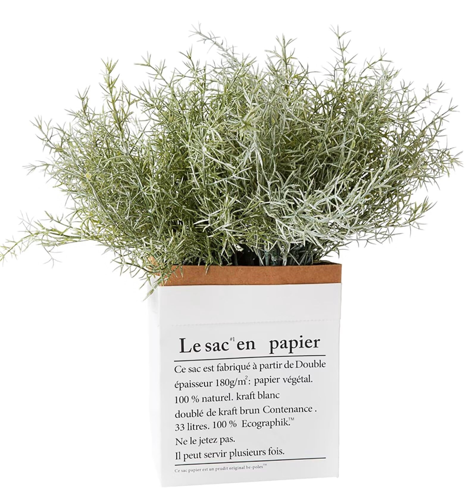 4 Pack Artificial Rosemary Plants, Fake Leaves Stems, Faux Branches for ...