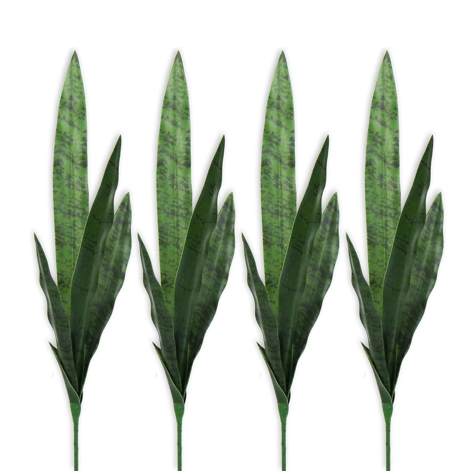 4 Pack Artificial Snake Plants 22" Faux Agave Fake Sansevieria UV ...