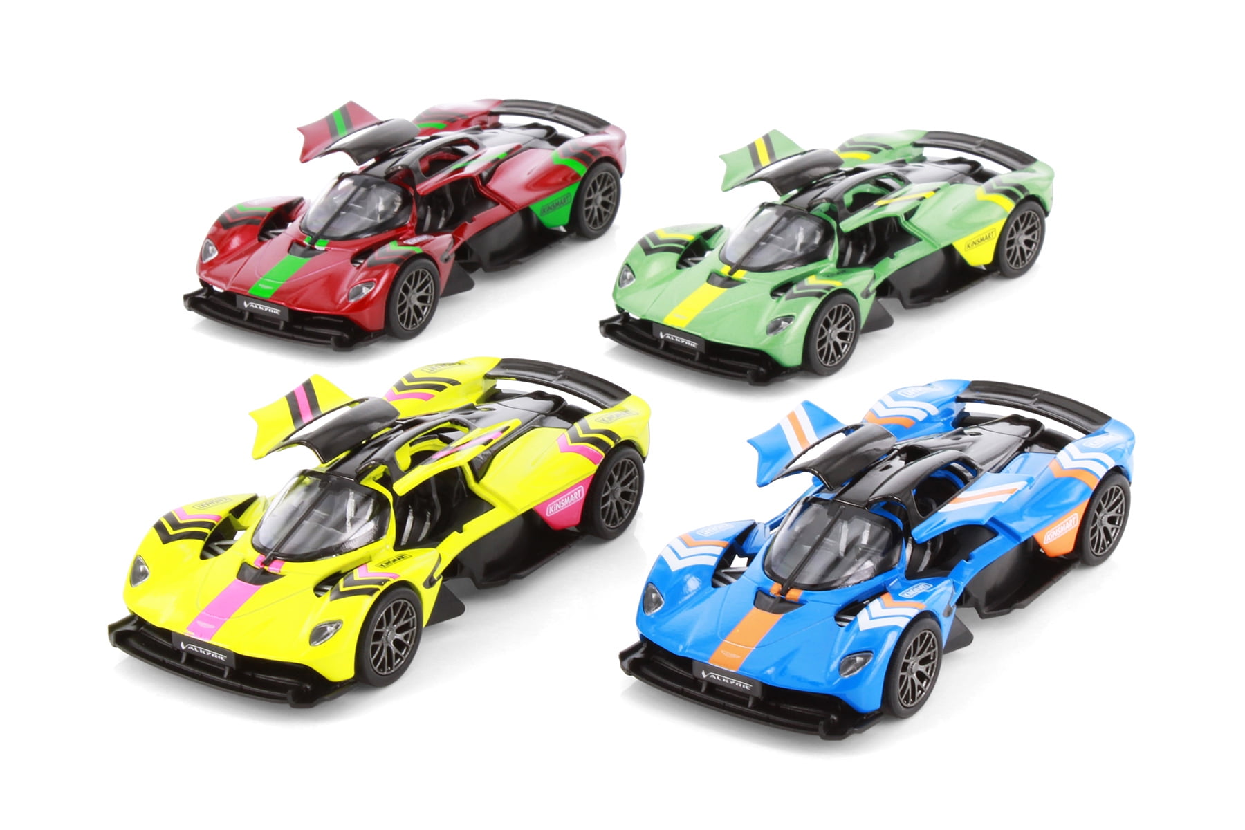 4-Pack Aston Martin Valkyrie Livery Edition - Kinsmart 5470DF - 1/36 ...