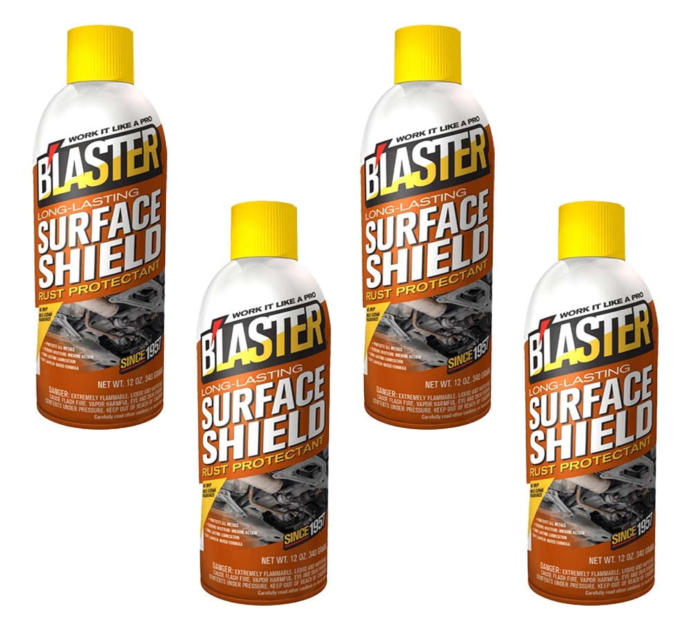 (4 Pack) B'laster Surface Shield Complete Corrosion Protection for Long Lasting - 12 oz Aerosol ...