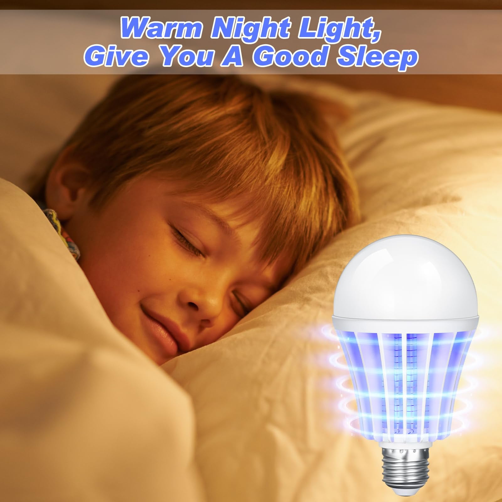 [4-Pack] BANPESTT Bug Zapper Light Bulb 2-in-1 Indoor Mosquito Zapper ...