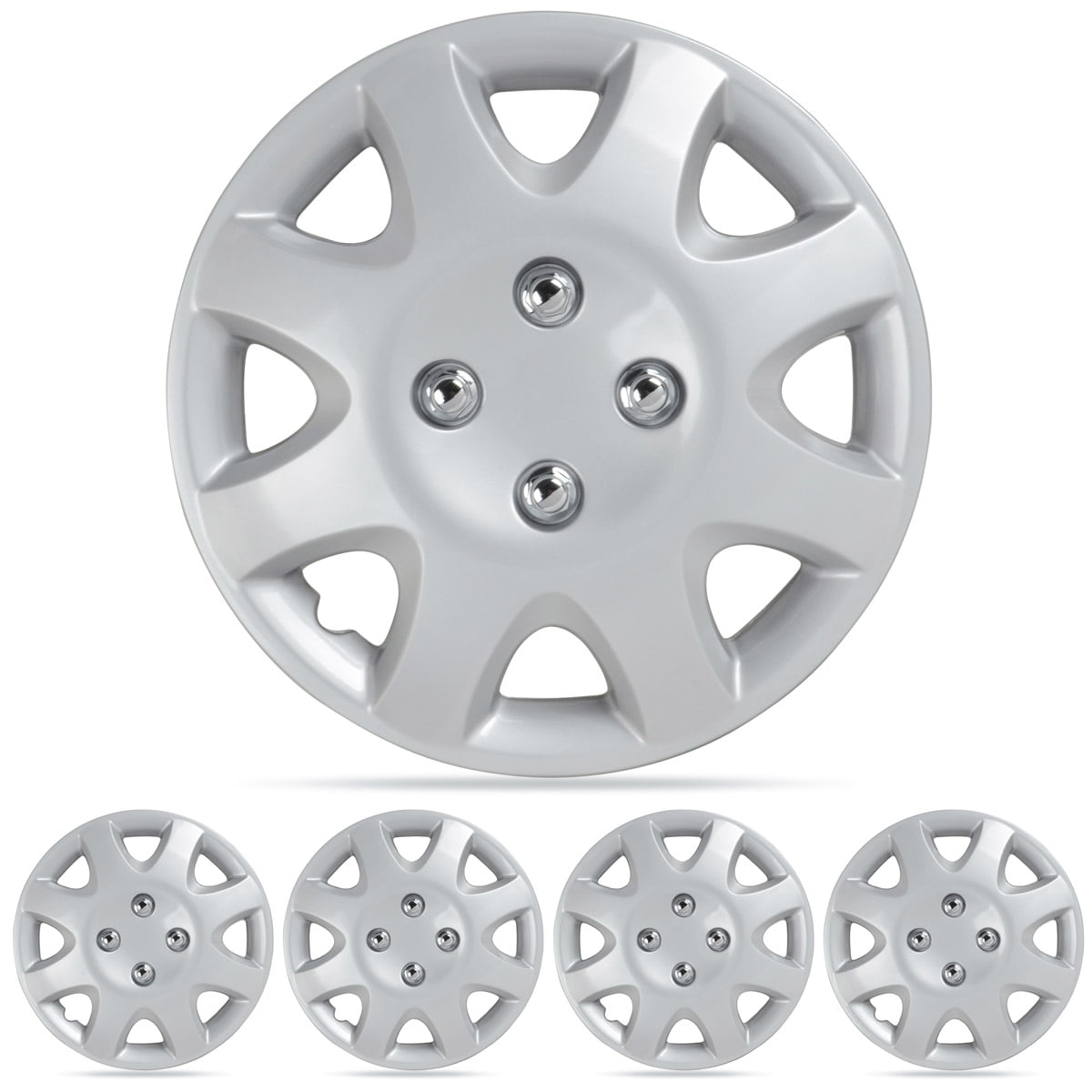 (4-Pack) BDK Premium Hubcaps 14" Wheel Rim Cover Hub Caps OEM Style ...