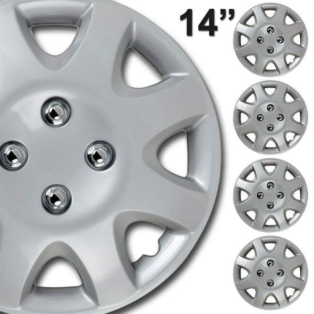 (4-Pack) BDK Premium Hubcaps 14" Wheel Rim Cover Hub Caps OEM Style ...