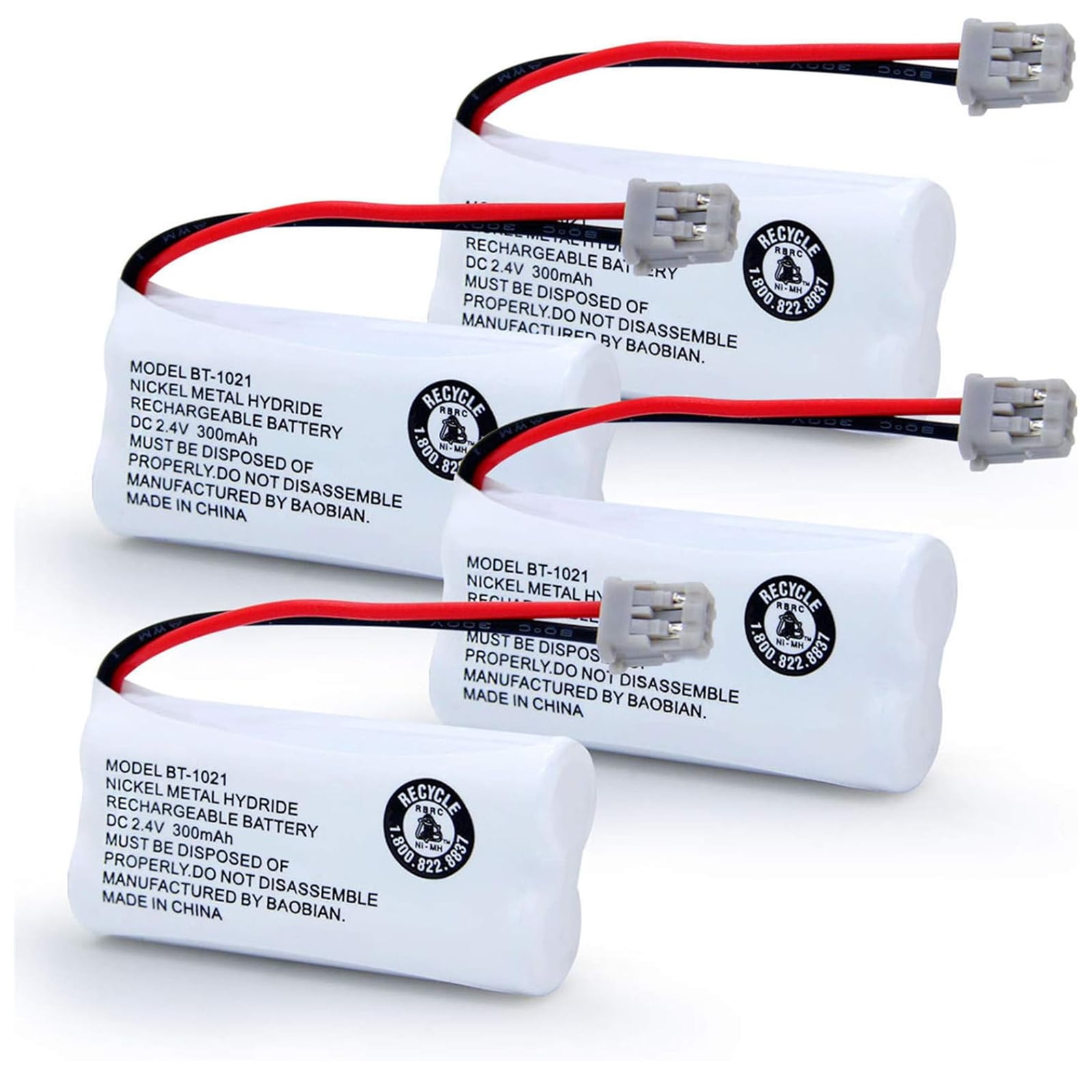 (4-Pack)BT-1021 BBTG0798001 Compatible with Uniden BT-1021 BT1021 BT ...