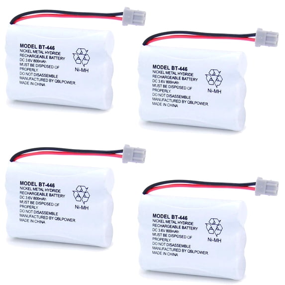 (4-Pack) BT-446 BT-1004 BT-1005 BT-504 Rechargeable Cordless Telephone ...
