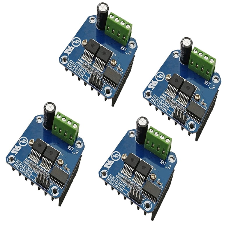 4-Pack BTS7960 43A H-Bridge Motor Driver - High-Power DC Motor ...
