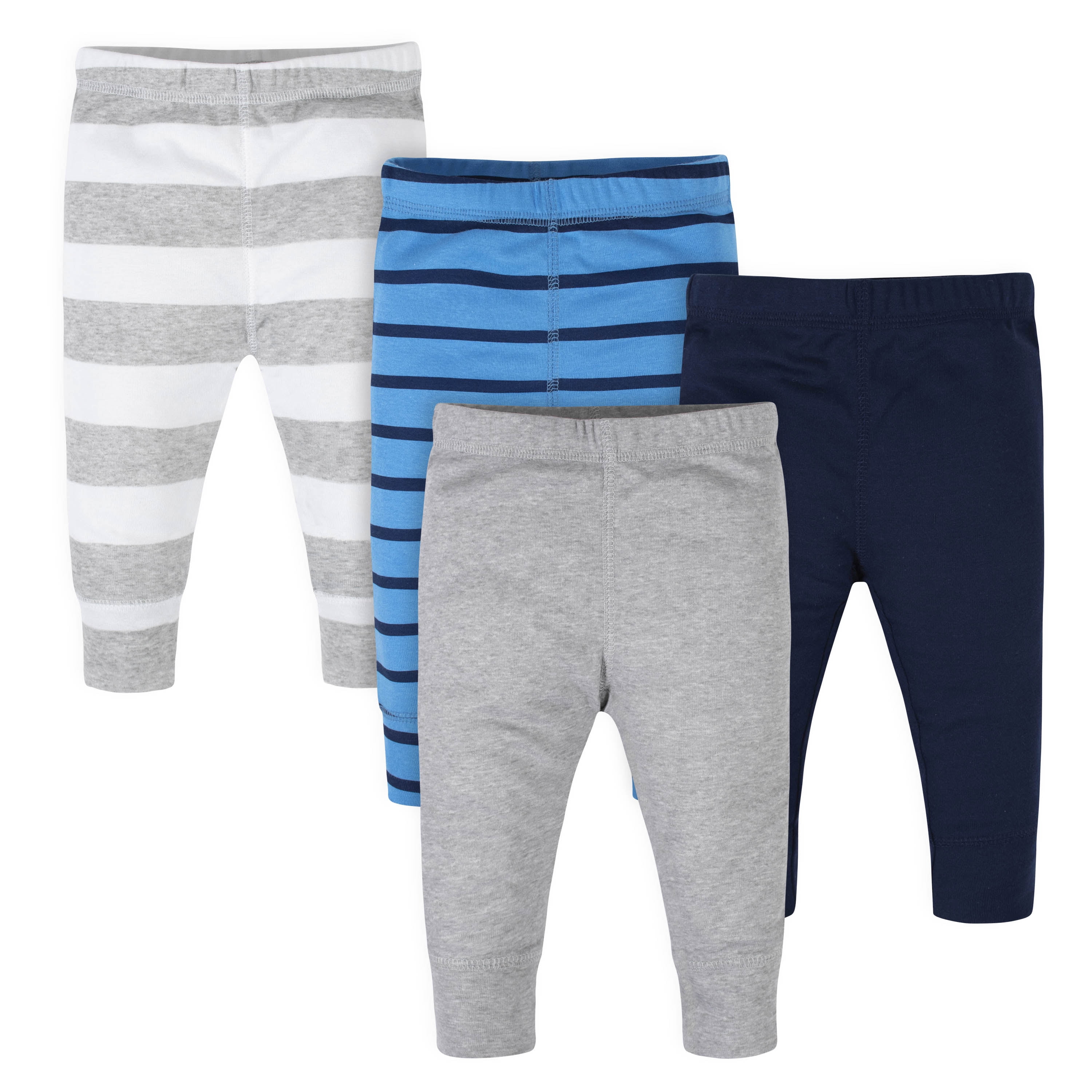 4-Pack Baby Boys Blue Stripes Pants - Walmart.com