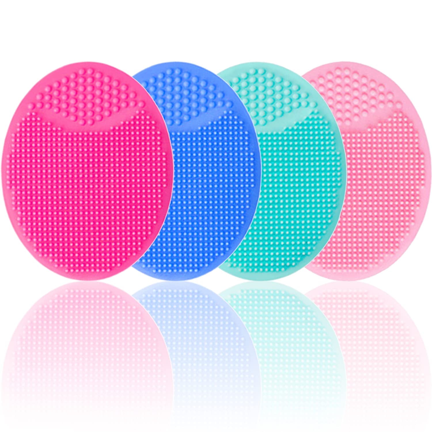 4-Pack Infant Bath Brush, Silicone Cradle Cap Scrub - Exfoliate ...