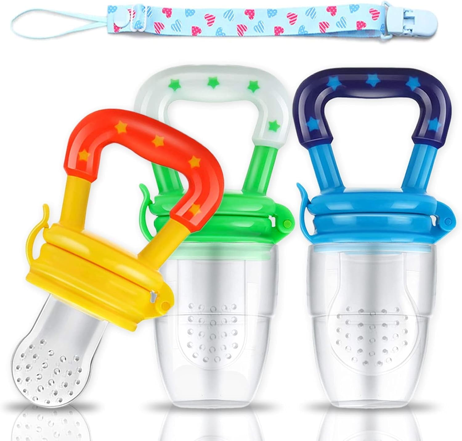 4 Pack Baby Food Feeder Fruit Feeder Set, Pacifier Feeder Baby Supplies ...