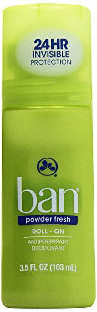 4 Pack - Ban Anti-Perspirant Deodorant Original Roll-On Powder Fresh 3 ...