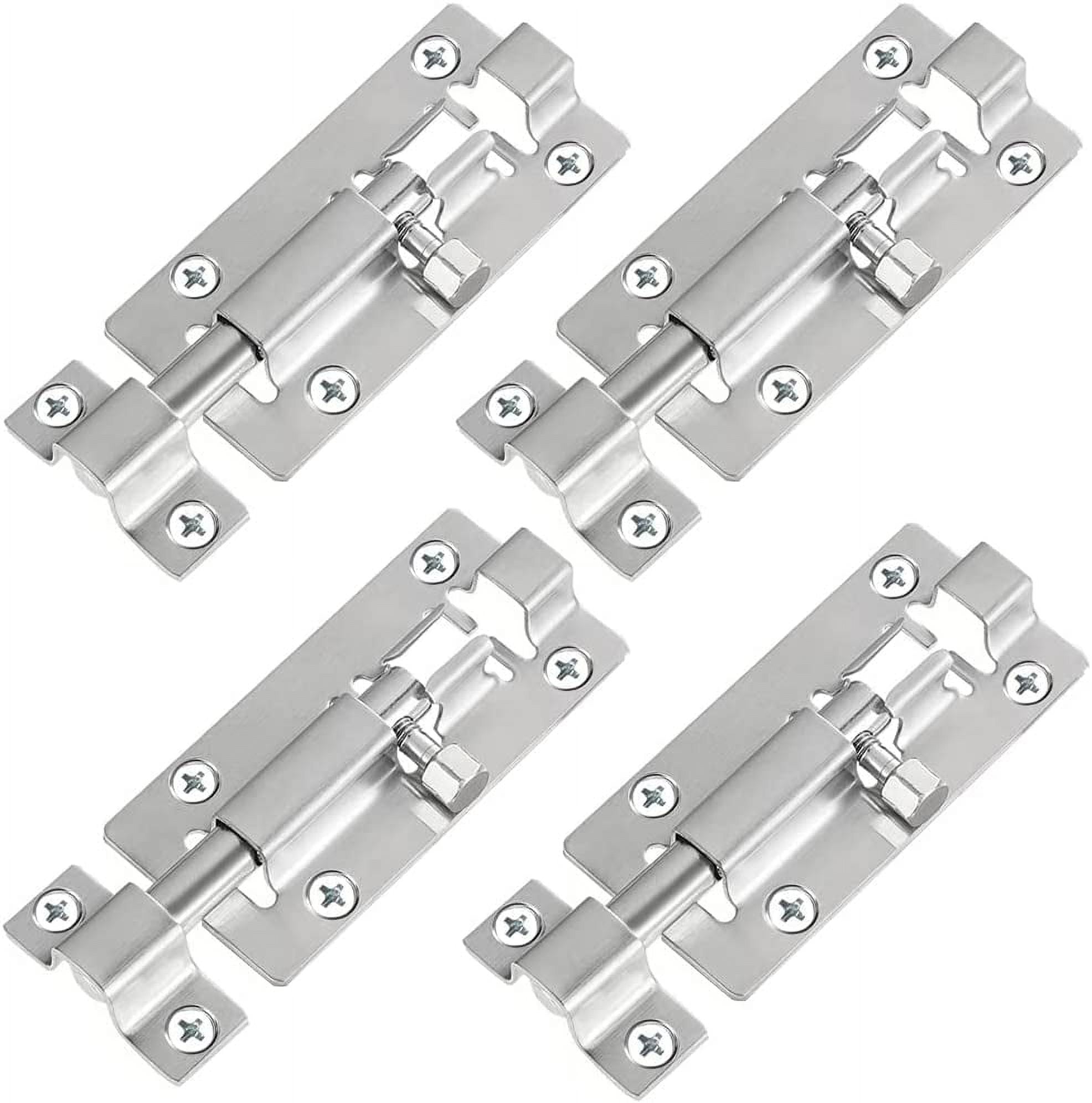 4 Pack Barrel Bolt Latch, Slide Bolt Latch 3 Inches Slide Latch Lock ...