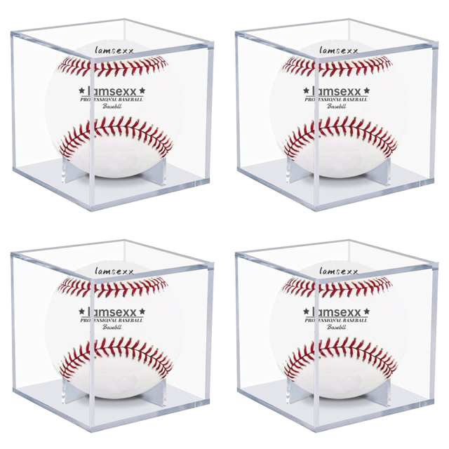 lamsexx UV Protected Display Case for Official Size Ball, 3.15" x 3.15 ...