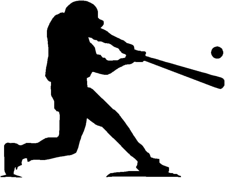 4 Pack - Baseball Player at Bat V1 Vinyl Decal by StickerDad® - Size: 3 ...