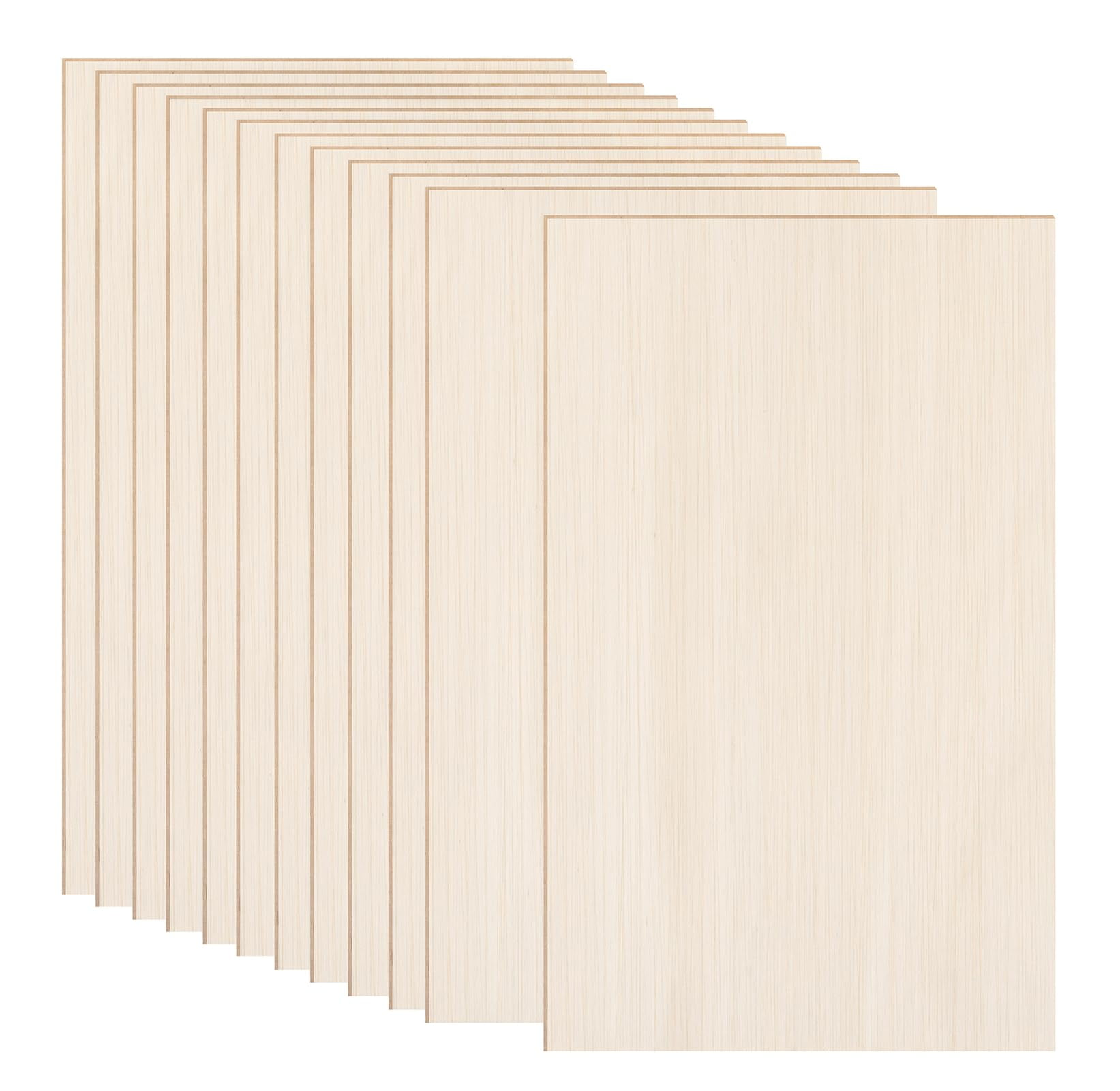 4 Pack Basswood Sheets 12" x 8" x 1/13" Thin Plywood Balsa Wood Sheets ...