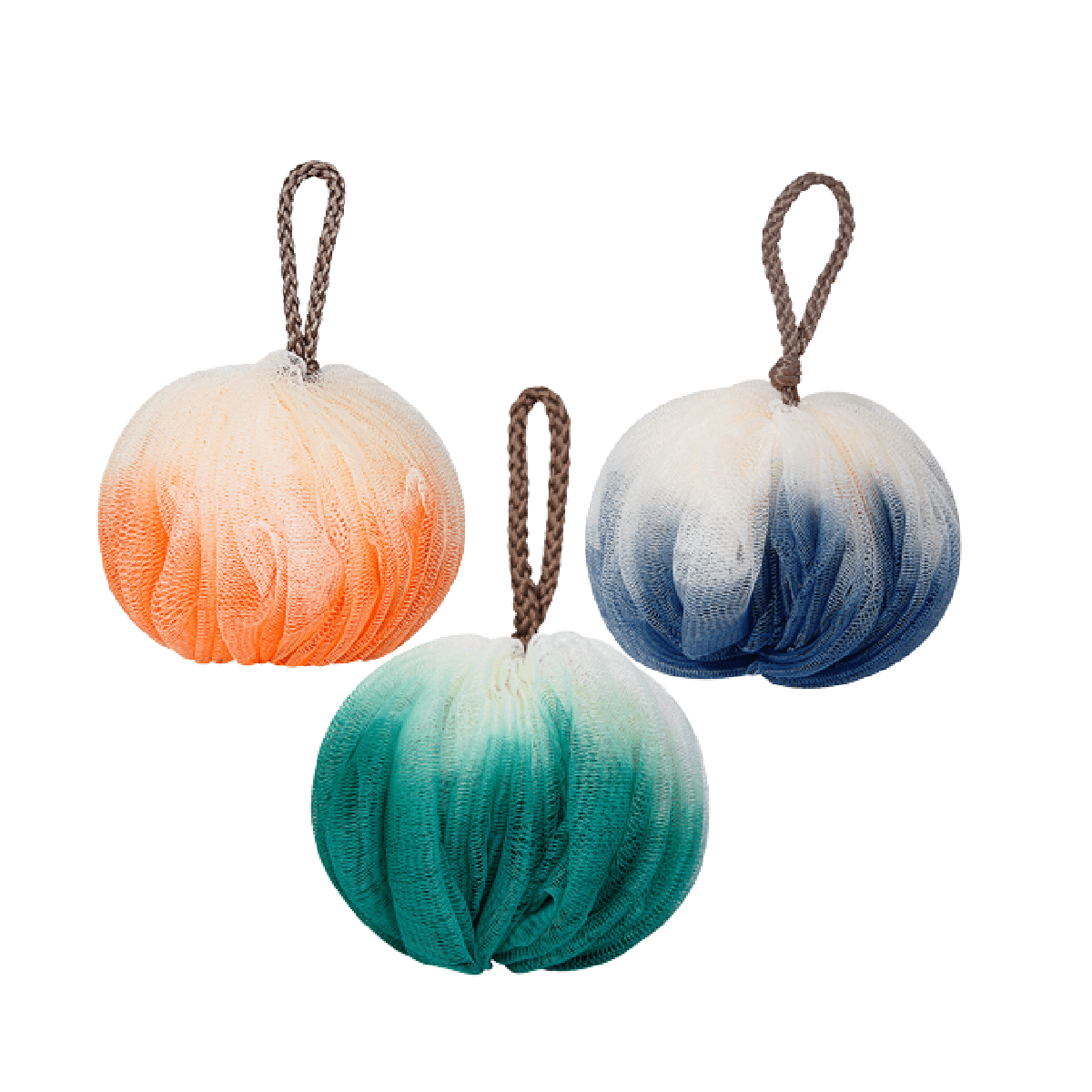 4 Pack Bath Sponge Shower Loofahs, TRIANU Soft Net Body Scrubber Sponge ...