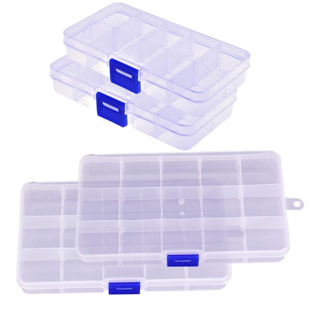 4 Pack Bead Organizer - Bead Case Storage Organizer with Adjustable ...