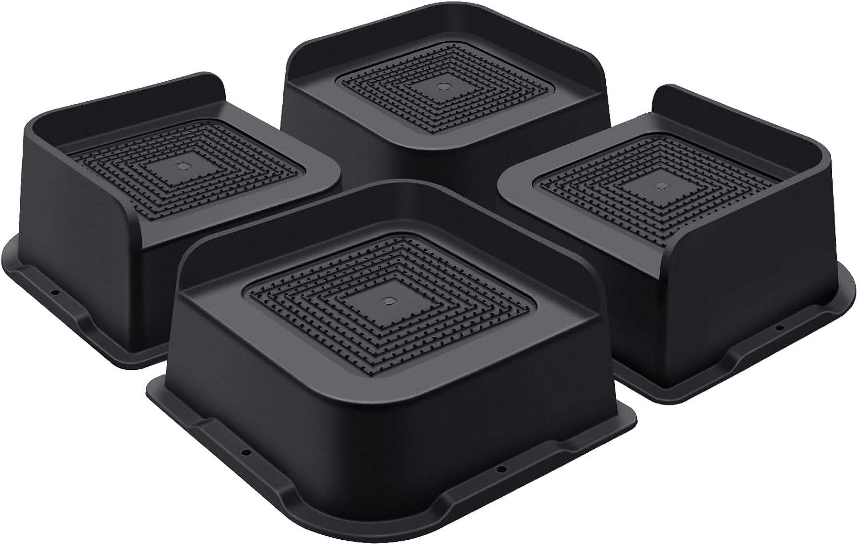 4 Pack Bed Risers 2 Inch Heavy Duty, L-Shape Furniture Risers for Bed ...