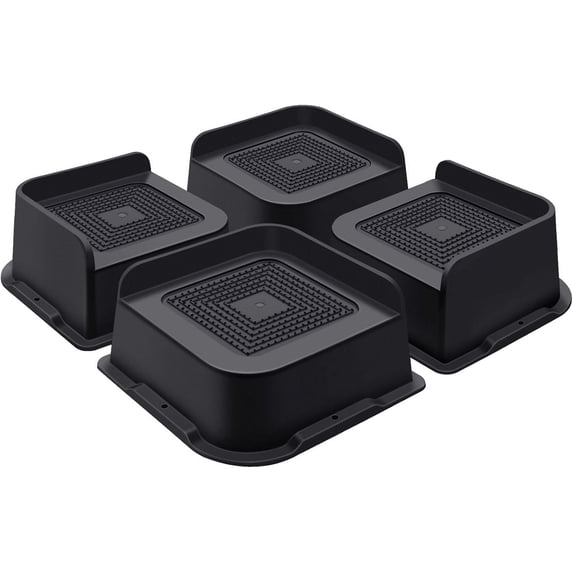 4 Pack Bed Risers 2 Inch Heavy Duty, L-Shape Furniture Risers for Bed ...
