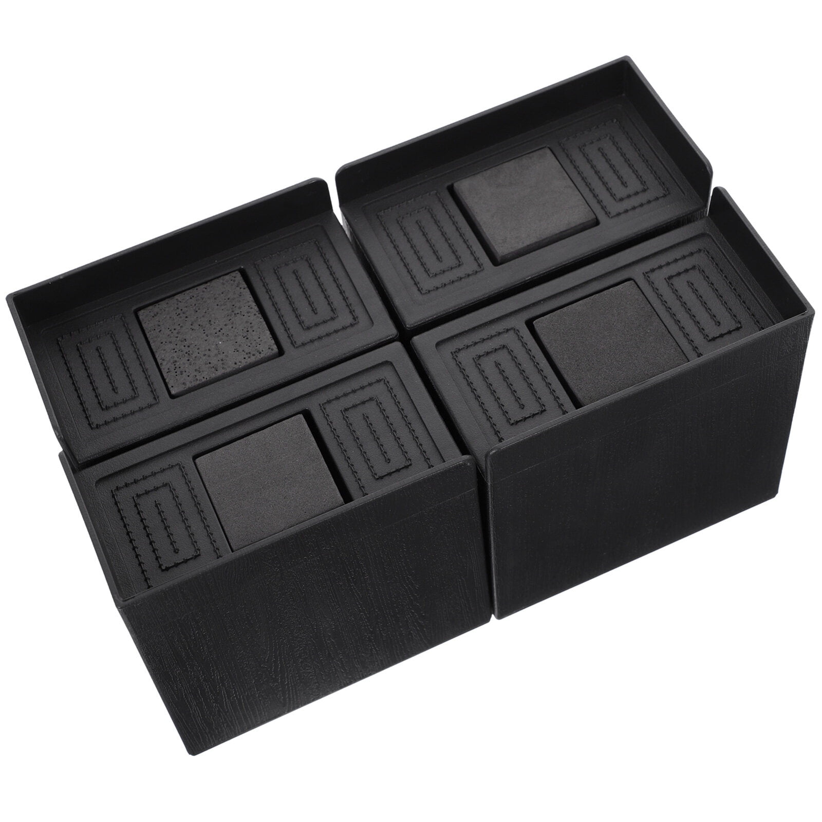 4 Pack Bed Risers Heavy Duty, Adjustable Furniture Riser Blocks ...