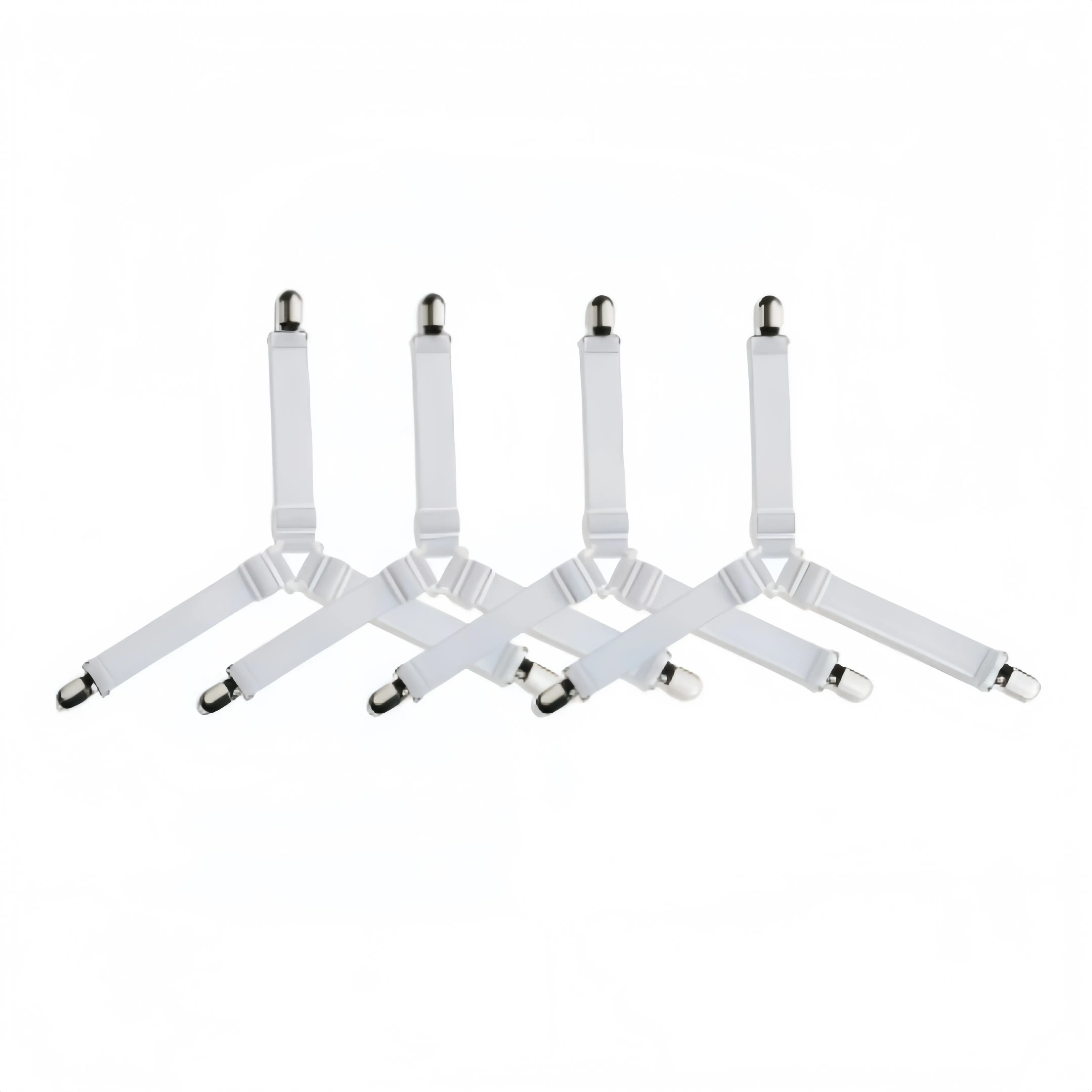 4-Pack Bed Sheet Holder Straps, Adjustable Elastic Sheet Fasteners with ...