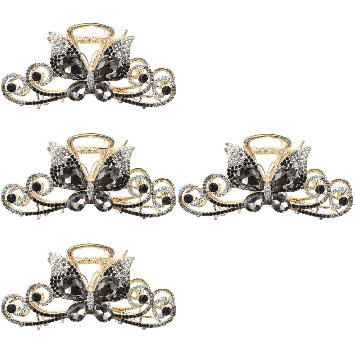 4 Pack Big Claw Clips for Thick Hair Clipper Large Gripper Miss ...