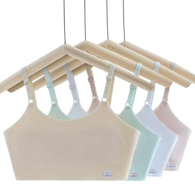4 Pack Big Girls Bra Comfort Flex Flex Fit Seamless Breathable Girl ...
