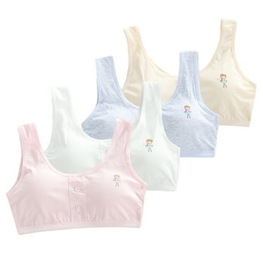 3 Pack Training Bras for Girls Seamless Adjustable Breathable Girl ...