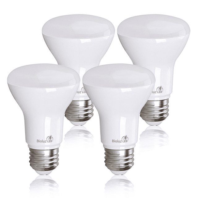 4 Pack Bioluz LED BR20 LED Bulbs 50 Watt Replacement 90 CRI CEC Title ...