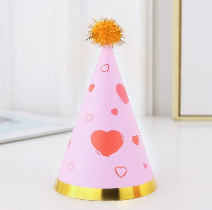 4 Pack Birthday Party Hats - Fun and Festive Hot Stamping Hats for All ...