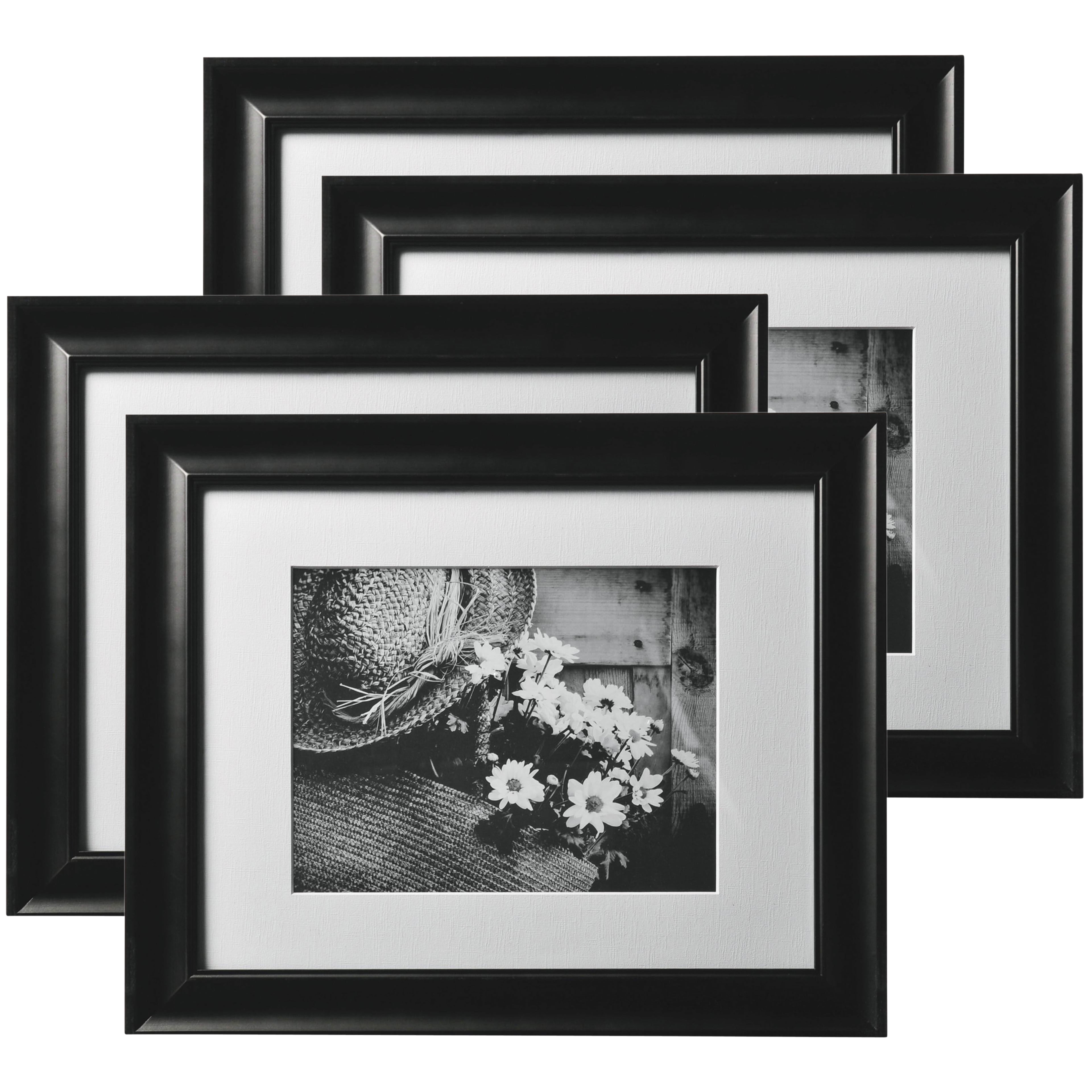 4 Pack: Black 11" x 14" Matted Gallery Frame by Studio Décor® - Walmart.com