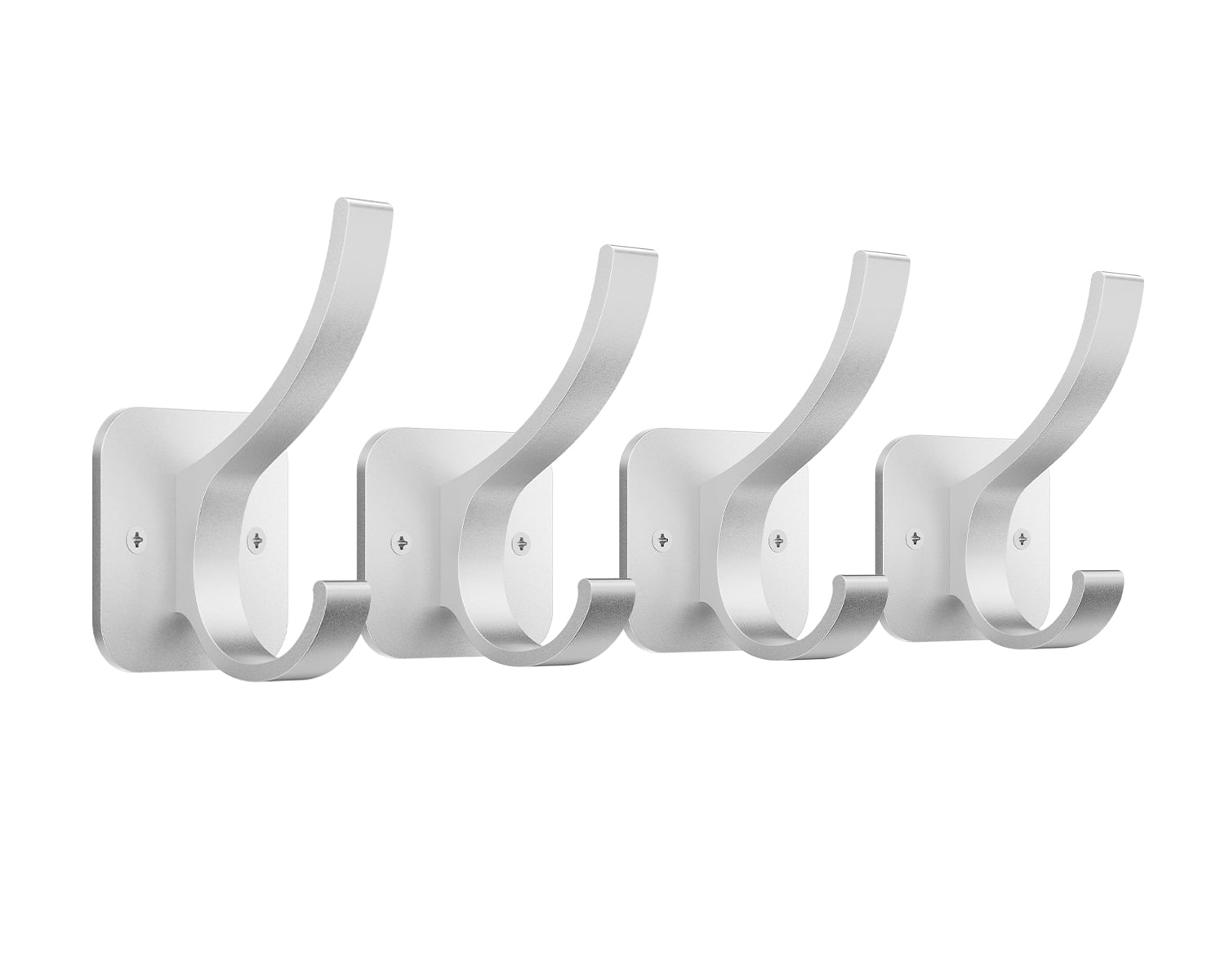 4 Pack Black Coat Hooks Wall Mount, Heavy Duty Wall Hooks for Hanging ...