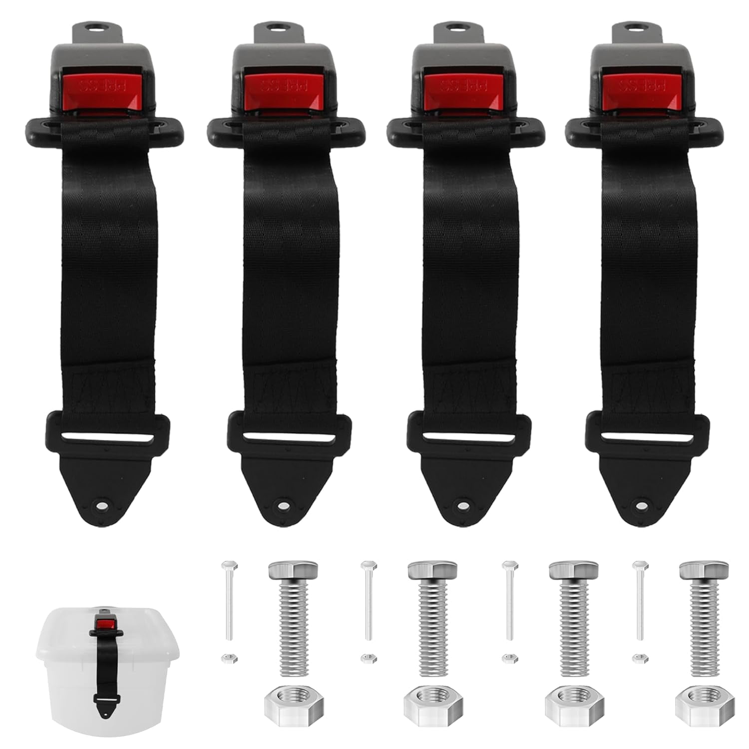 (4-Pack, Black) Garbage Trash Can Locks for Animals Garbage Can Lid ...