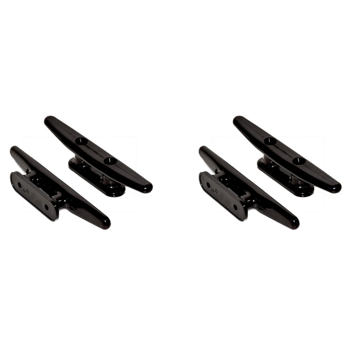 4 Pack Black Nylon Boat Cleat 6 Inch Rope Cleat, Kayak, Boat Dock ...