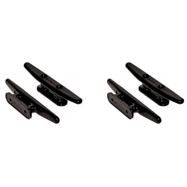 4 Pack Black Nylon Boat Cleat 6 Inch, Rope Cleat, Kayak, Dock Cleats ...