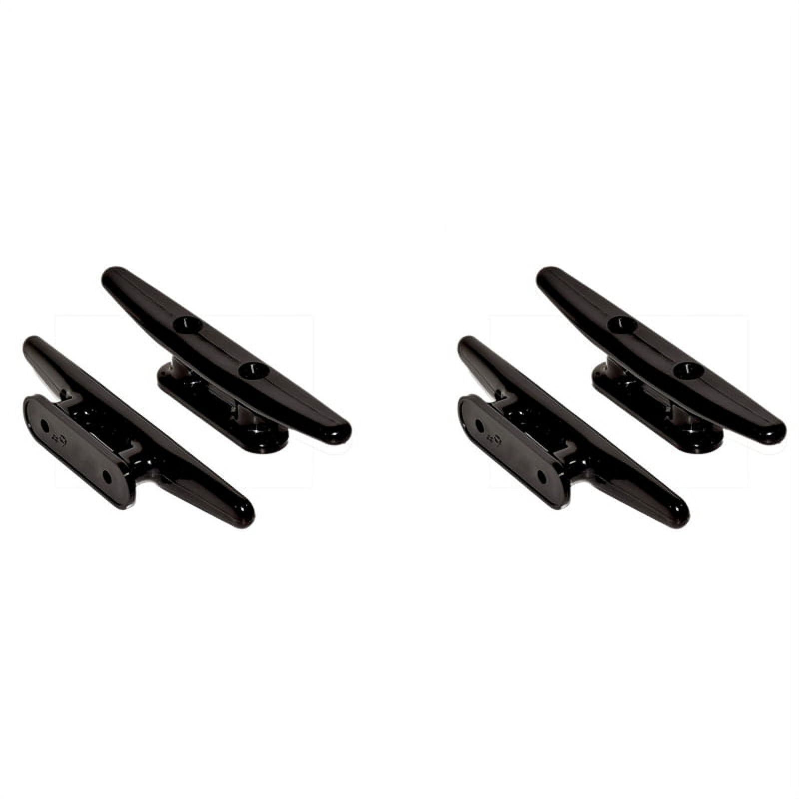 4 Pack Black Nylon Boat Cleat 6 Inch - Rope Cleat, Kayak, Boat Dock ...