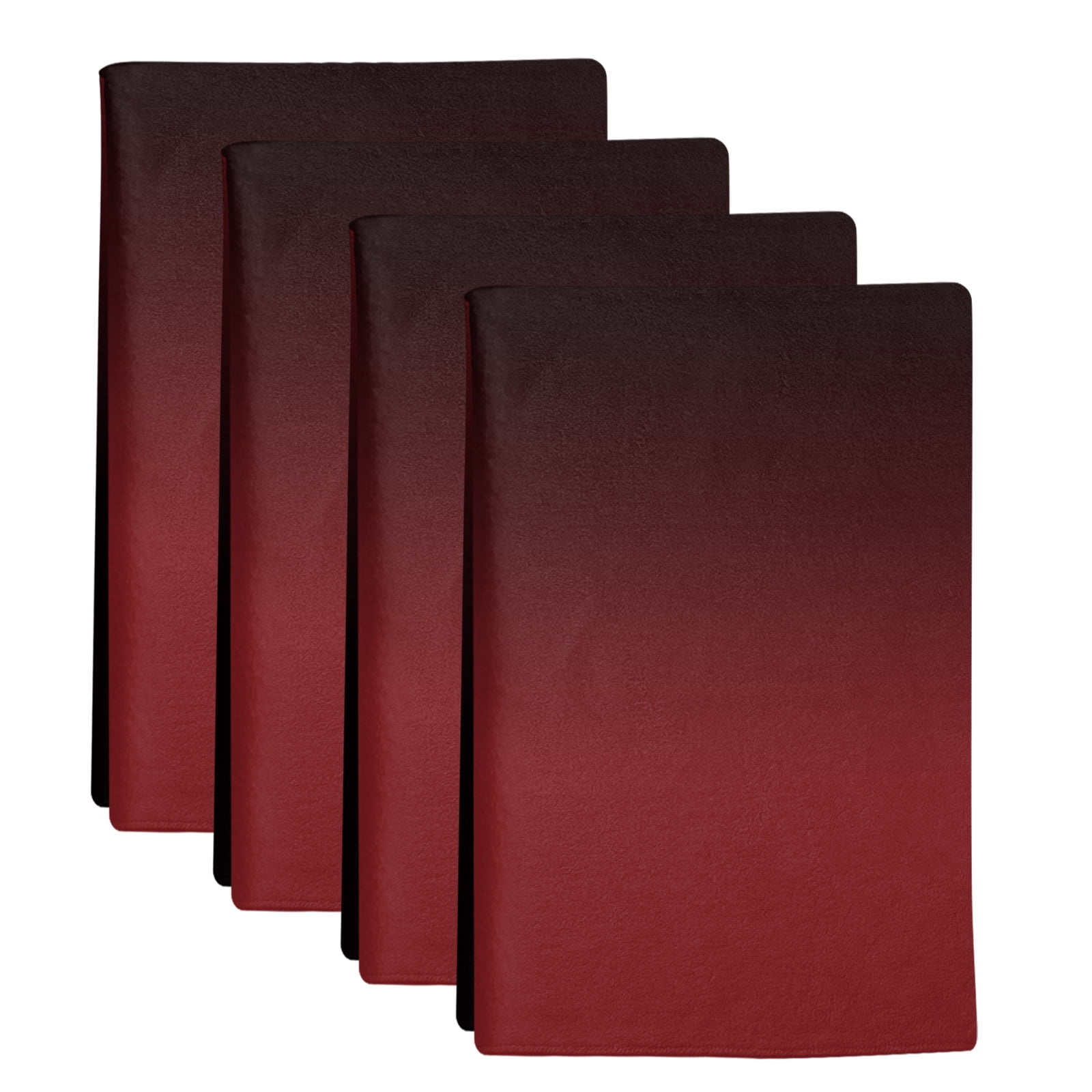 4 Pack Black Red Kitchen Towels Gradient Decorative Dish Towel Sets ...