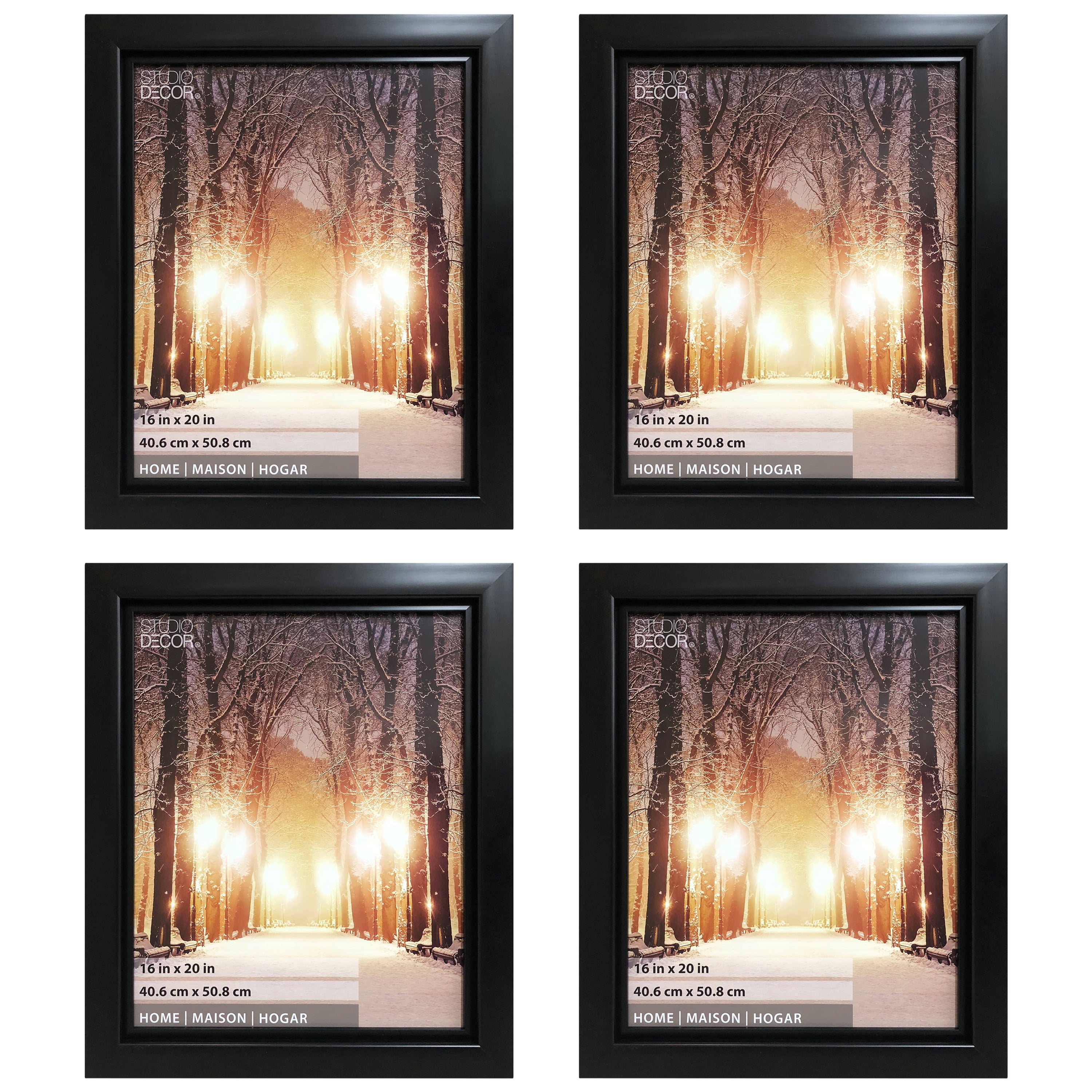4 Pack: Black Step Frame - Home Collection by Studio Décor® - Walmart.com