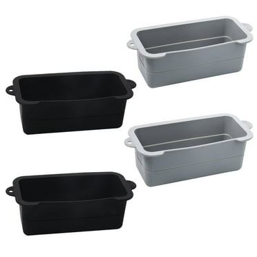 BBQ Grease Drip Tray Grease Tray, Silicone Grill Oil Drain Box Food ...