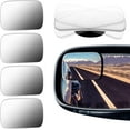 4 Pack Blind Spot Mirror, Rectangle 360° Angle Adjustment Glass Traffic ...