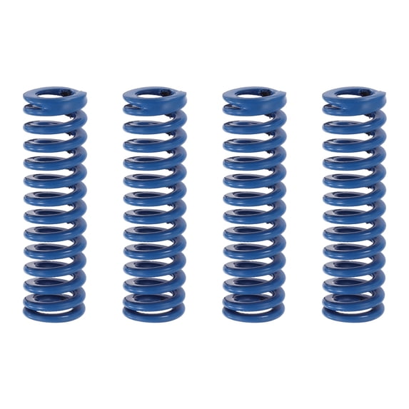 4 Pack Blue Compression Springs, 1/2" OD, 1-3/4" Length, Light Load 3D ...