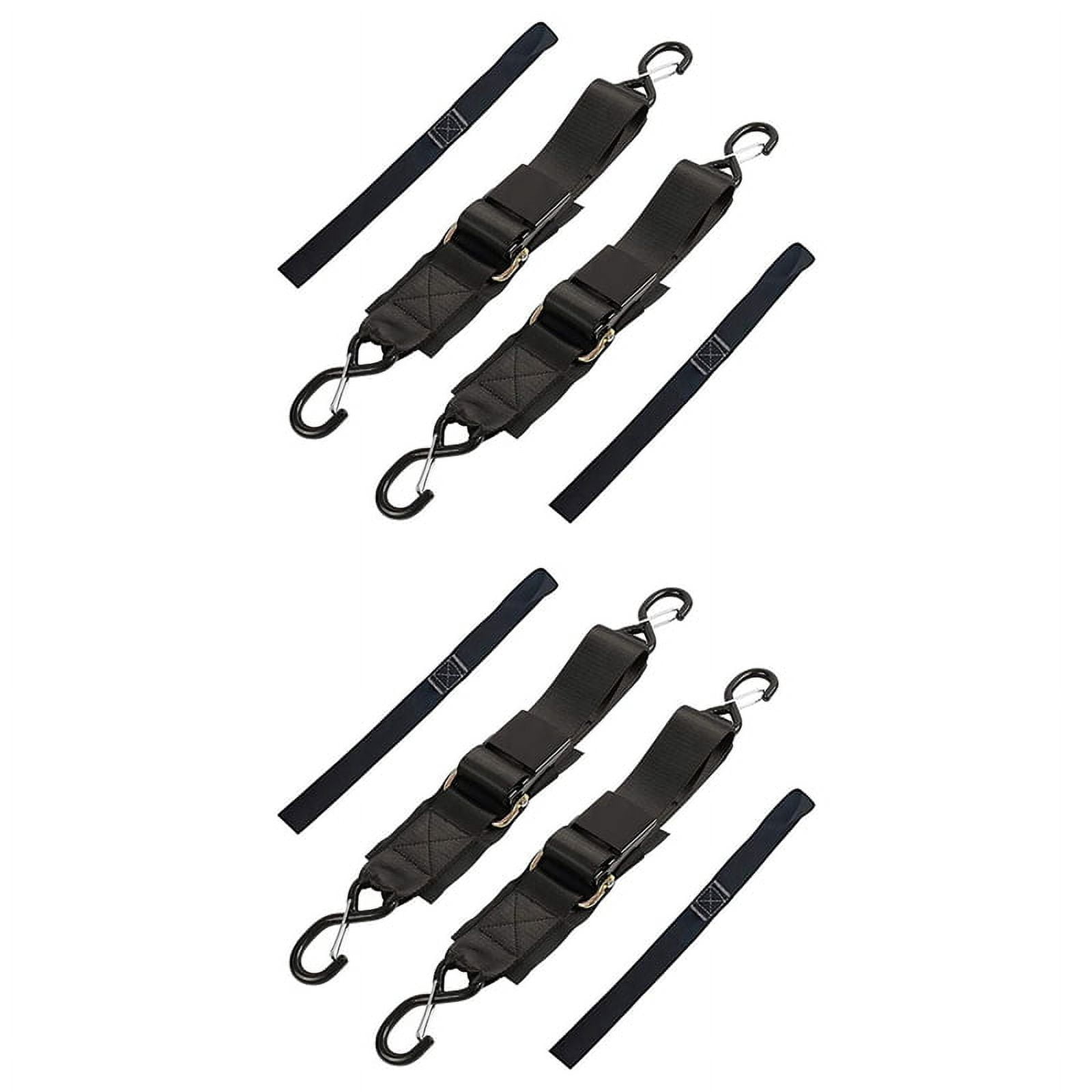 4-Pack Boat Trailer Transom Tie-Down Straps,2in X 4Ft Adjustable Straps ...
