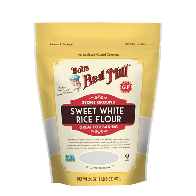 (4 Pack)Bob's Red Mill Sweet White Rice Flour, 24 Oz - Walmart.com