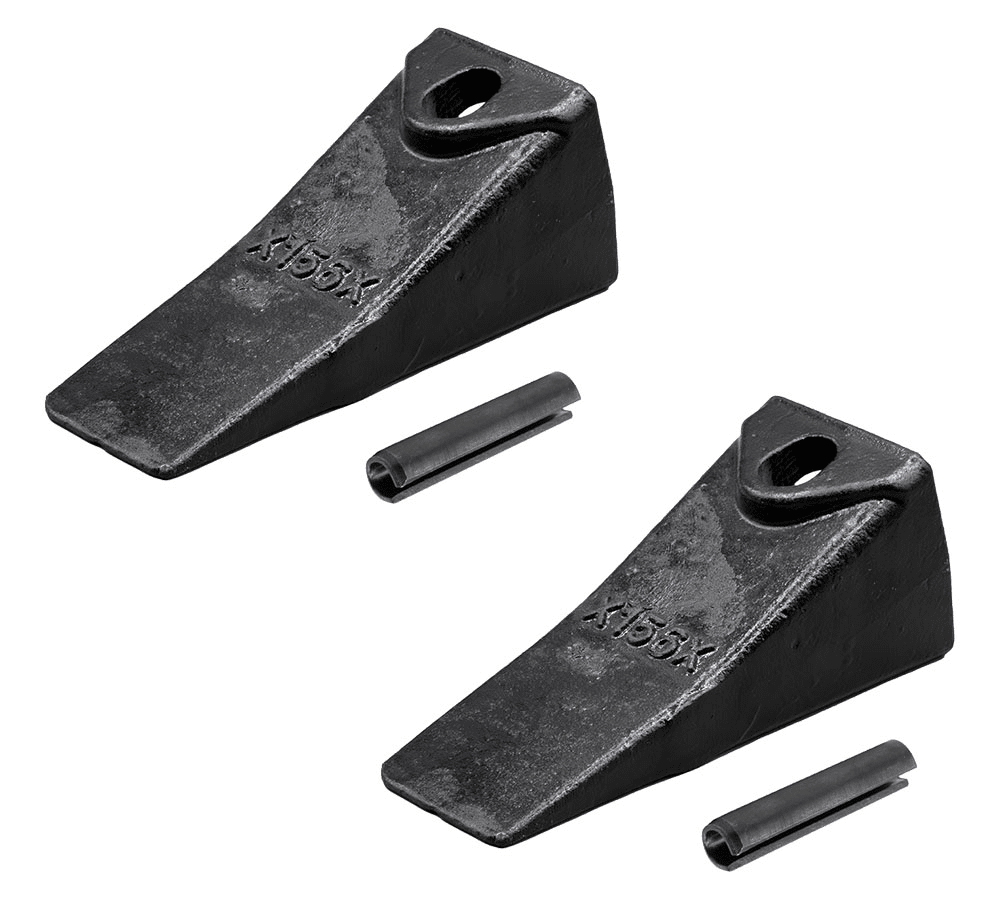 2 Pack Bobcat Style Skid Steer and Mini Excavator Bucket Teeth w ...